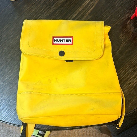 Hunter | Bags | Hunter Yellow Backpack | Poshmark